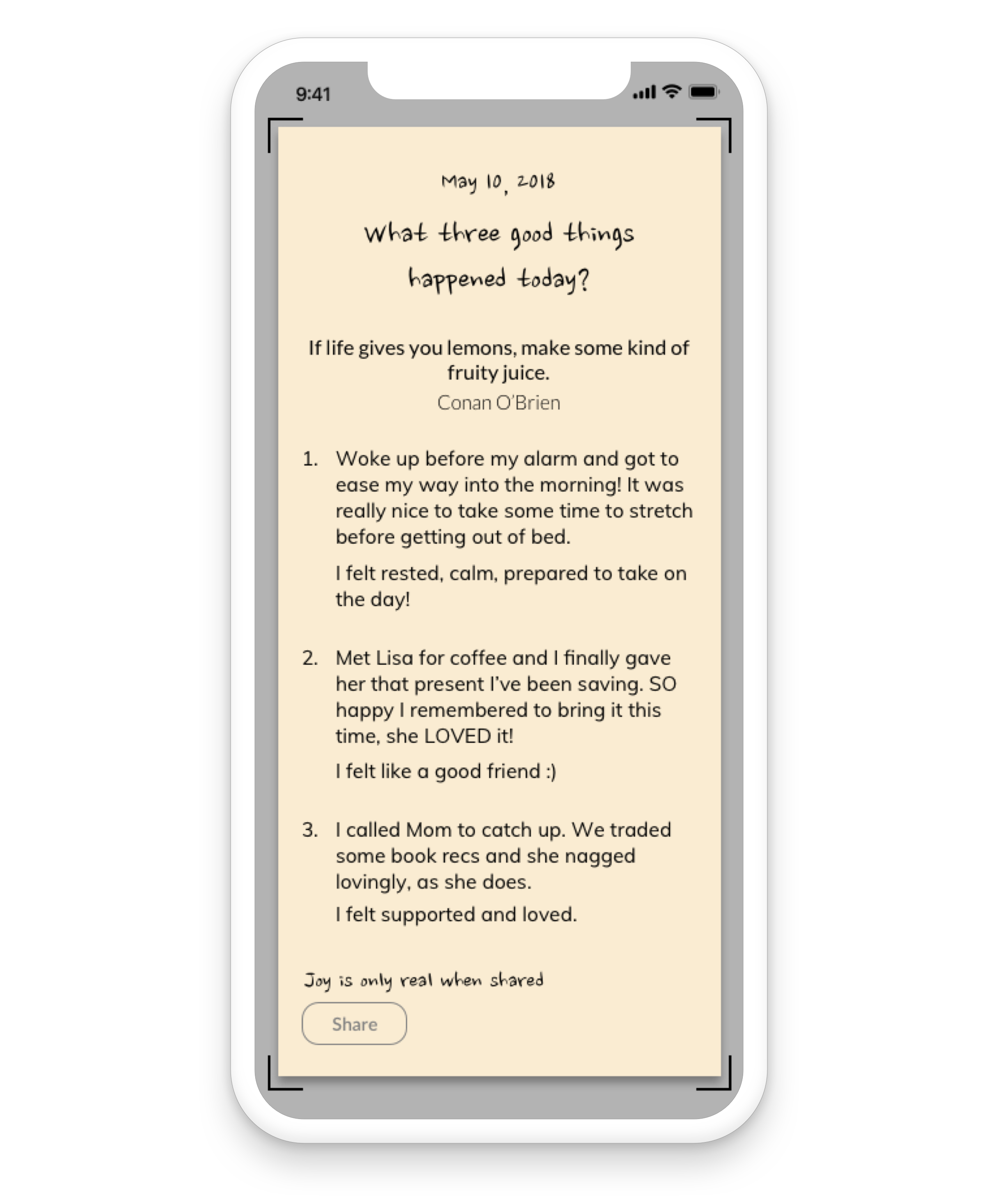 Three Good Things — Oatmeal Apps