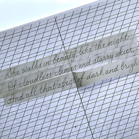 Behind the Scenes - How I Lay out a Poem for Calligraphy — Crouch End ...