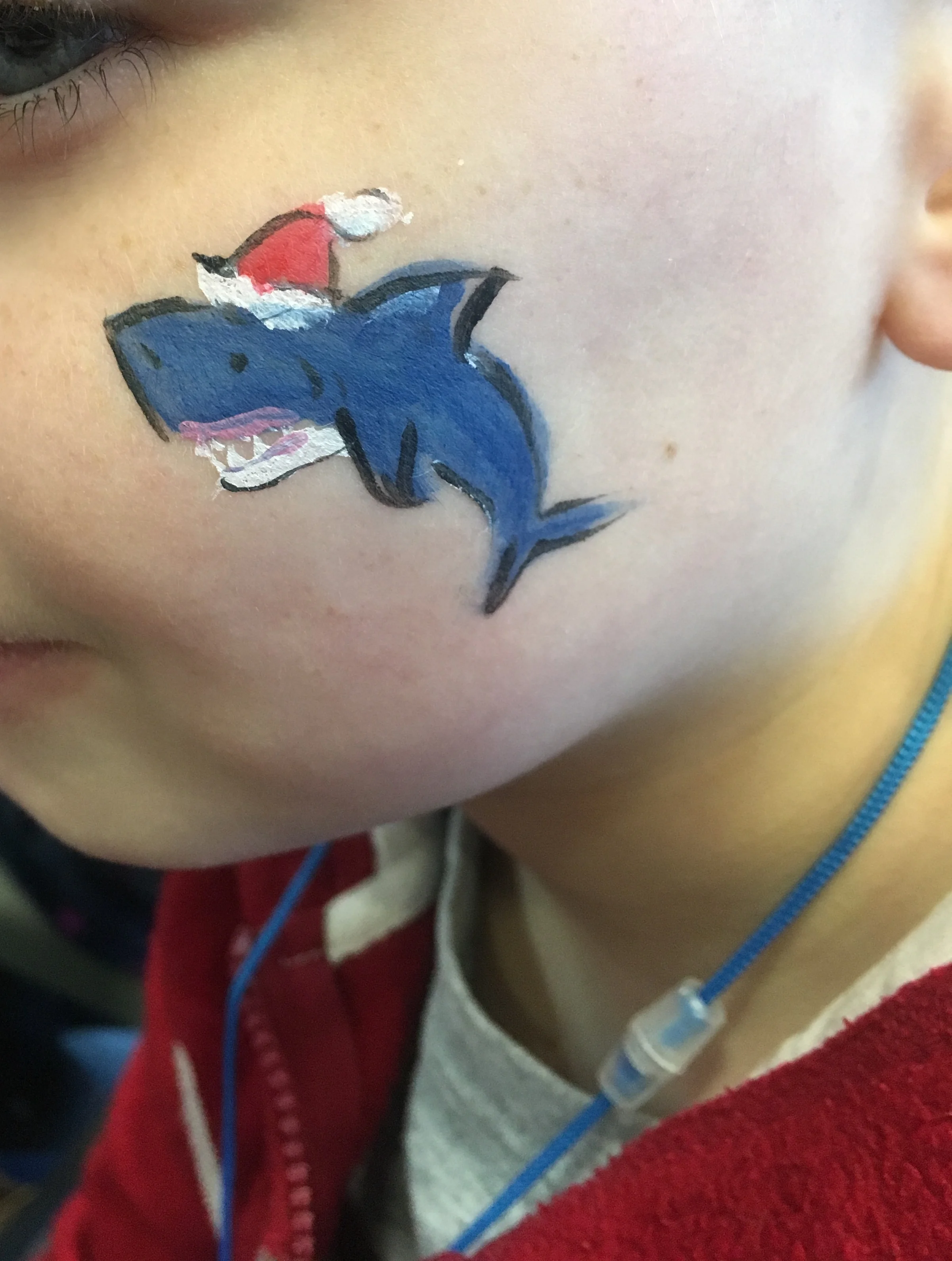 Face Painting Shark