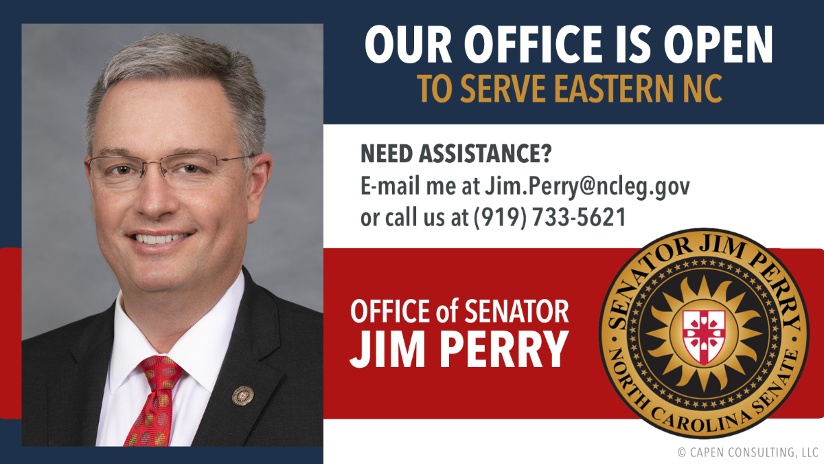 Sen. Jim Perry: June Perry Report — Neuse News