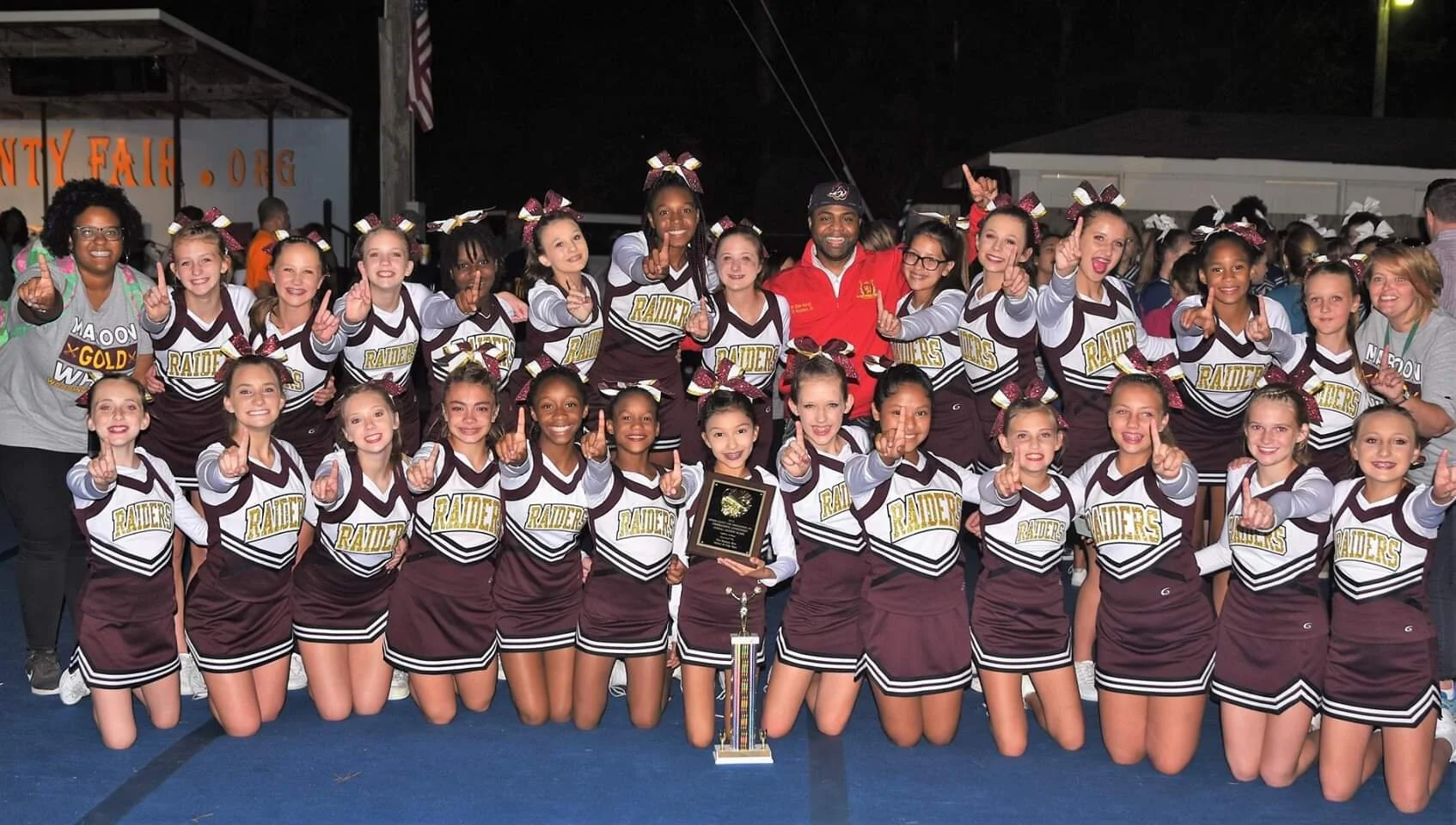 North Lenoir, Woodington win 36th Annual Fair Cheerleading Competition — Neuse News