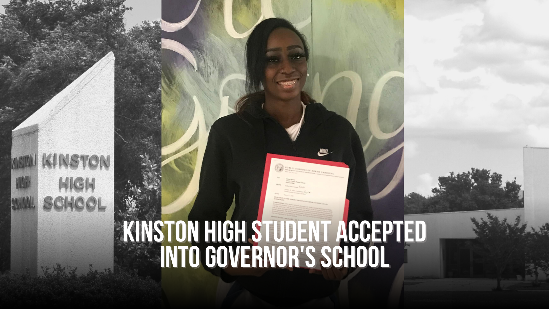 Kinston High student accepted into Governor's School — Neuse News