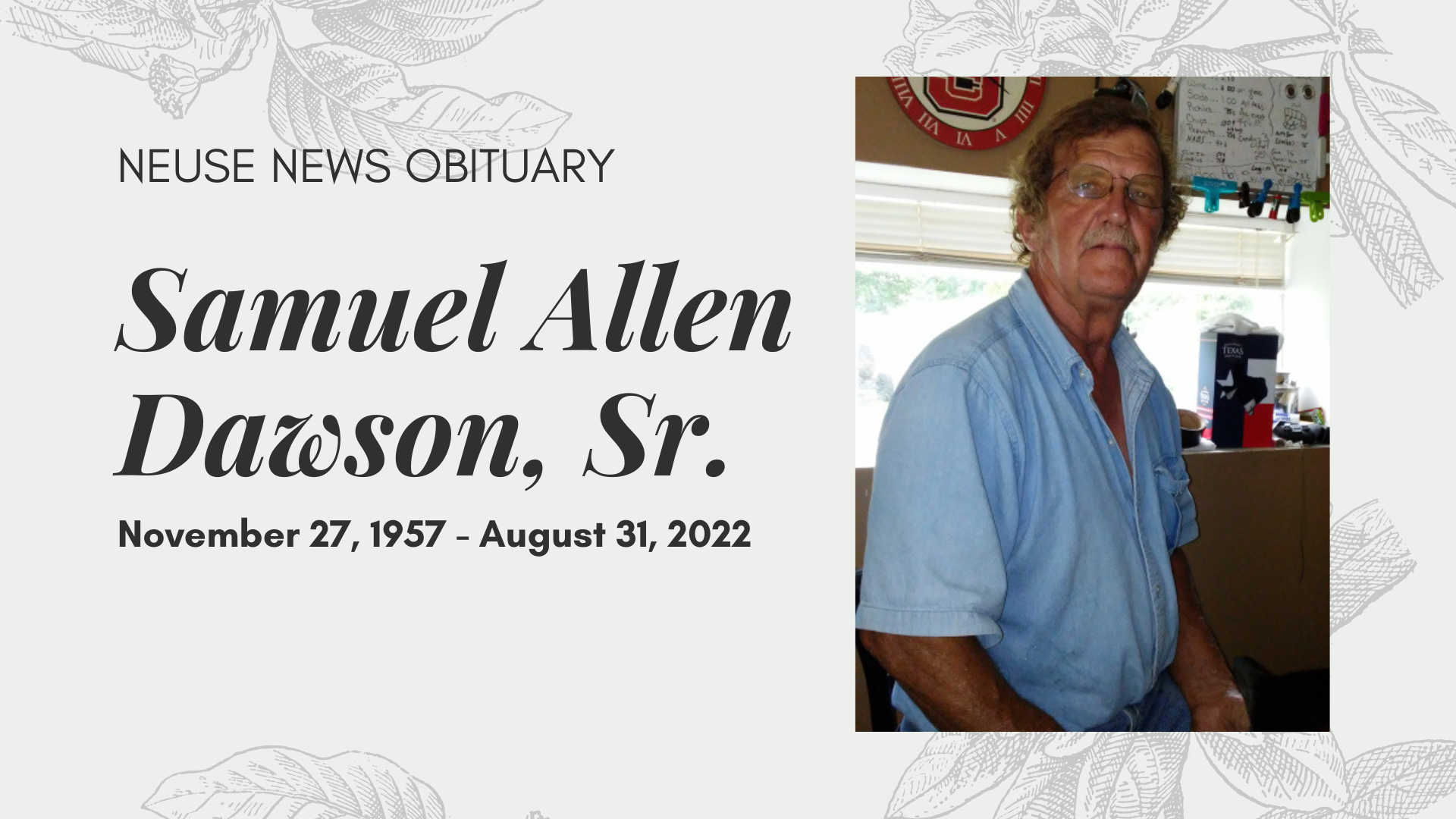 Obituary: Samuel Allen Dawson, Sr. — Neuse News