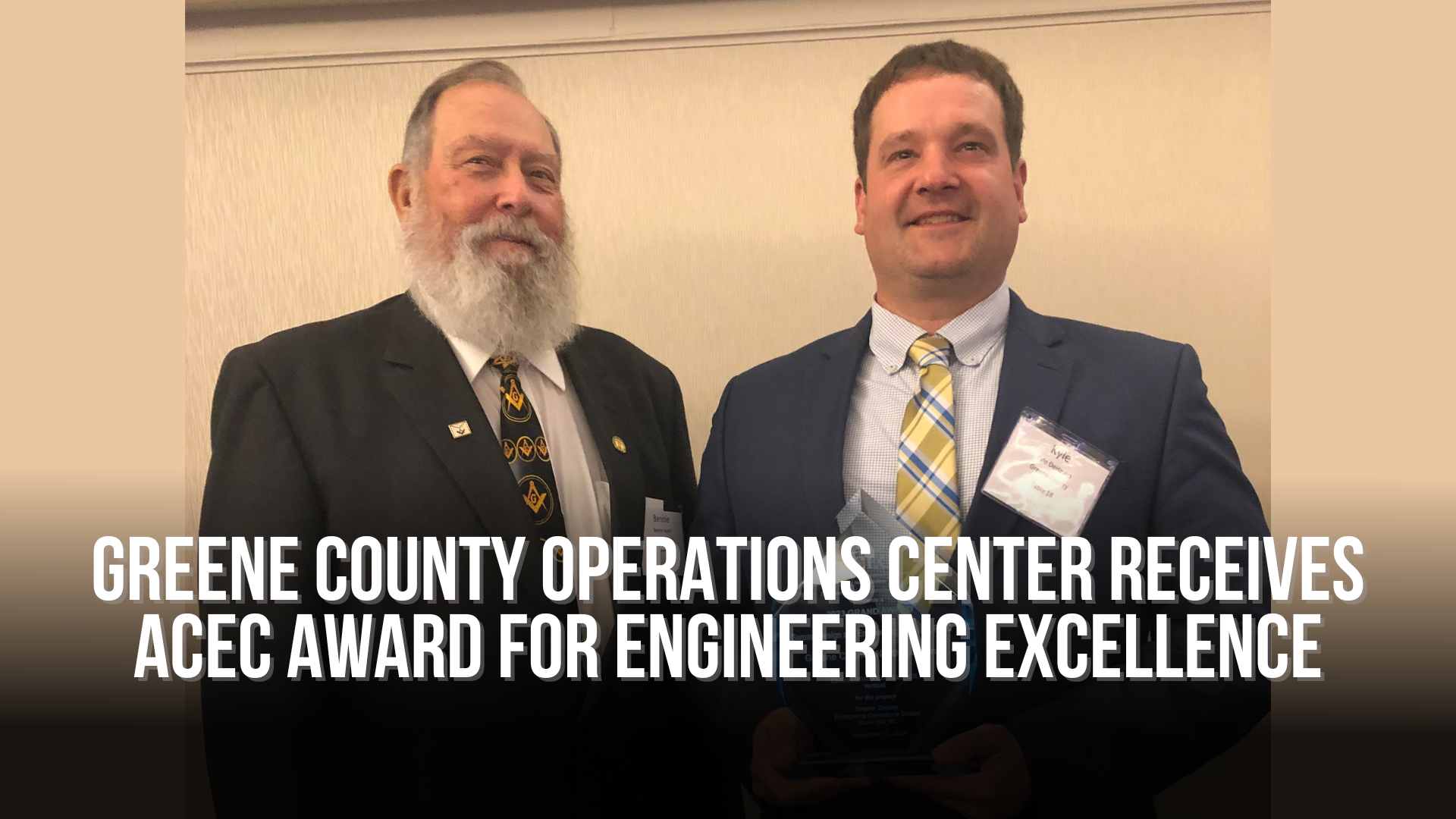 Greene County Operations Center Receives ACEC Award for Engineering Excellence — Neuse News