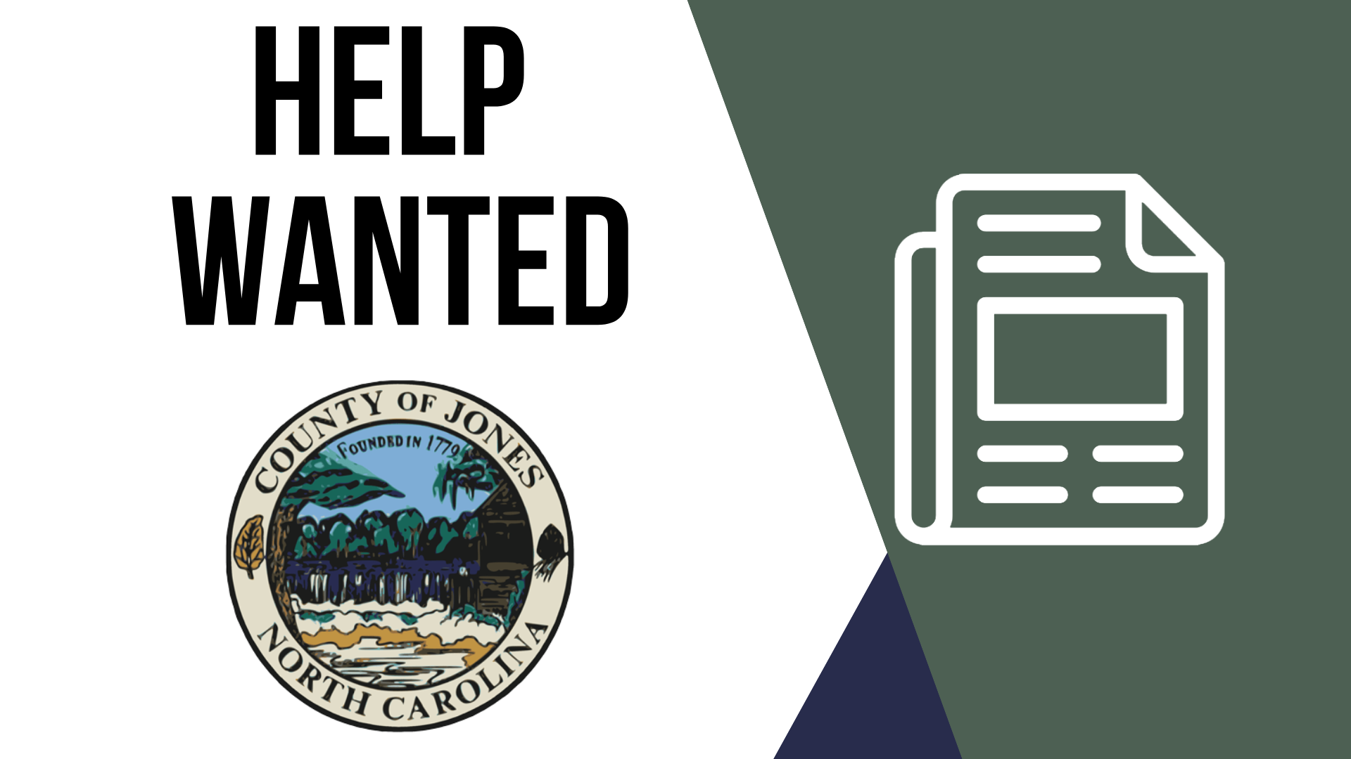 Help wanted: Jones County Tax Office: Customer Service Representative ...