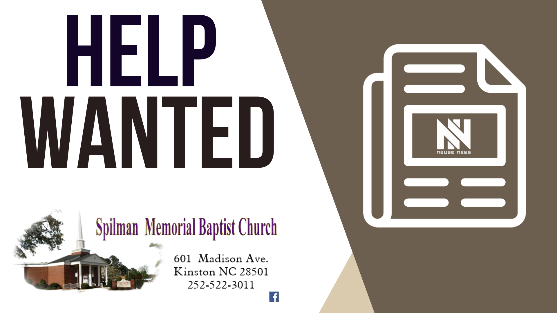 Help wanted: Spilman Memorial Baptist Church - Part-Time Administrative ...