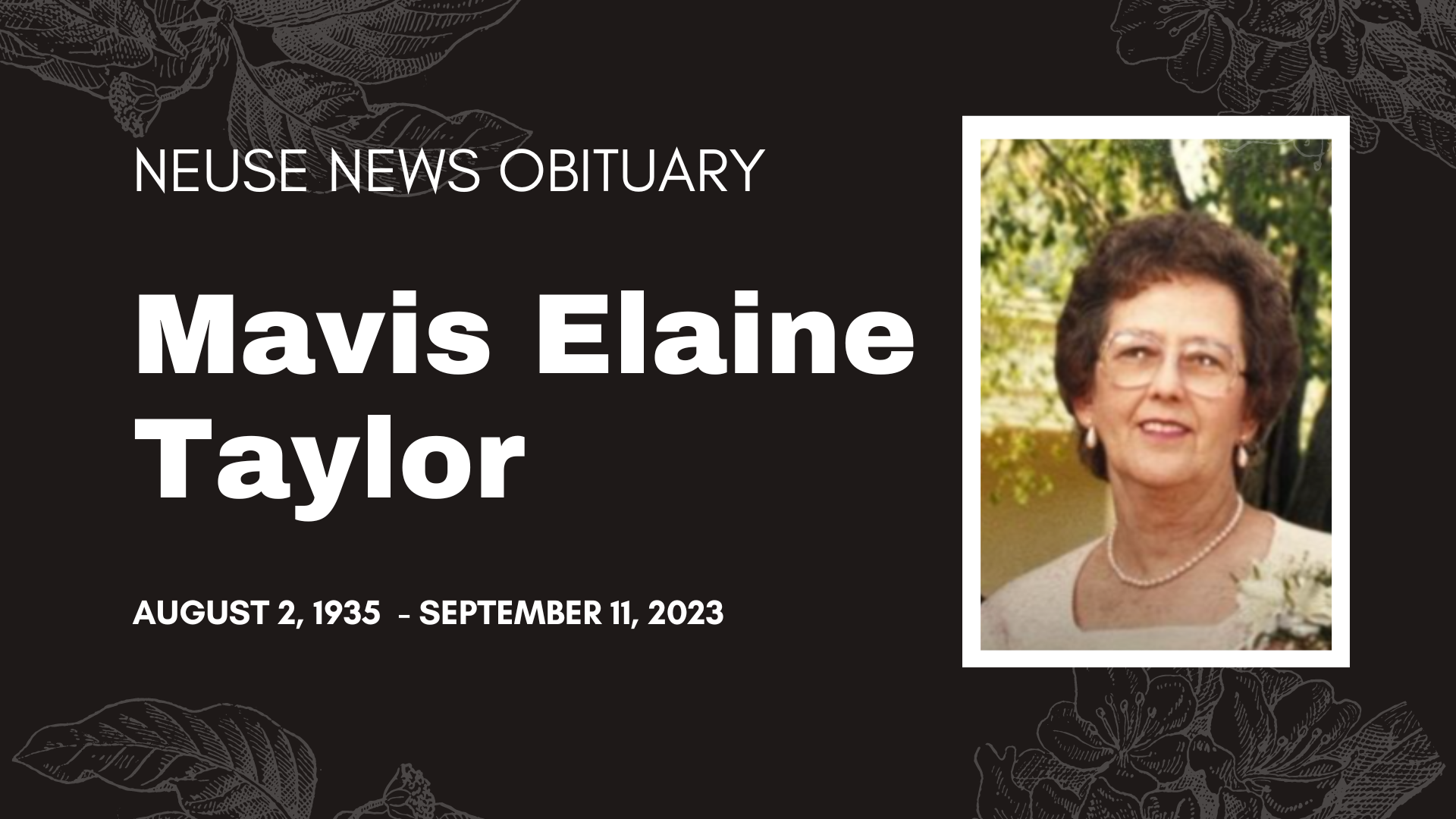 Obituary: Mavis Elaine Avery Taylor — Neuse News Obituary: Mavis Elaine Avery Taylor — Neuse News