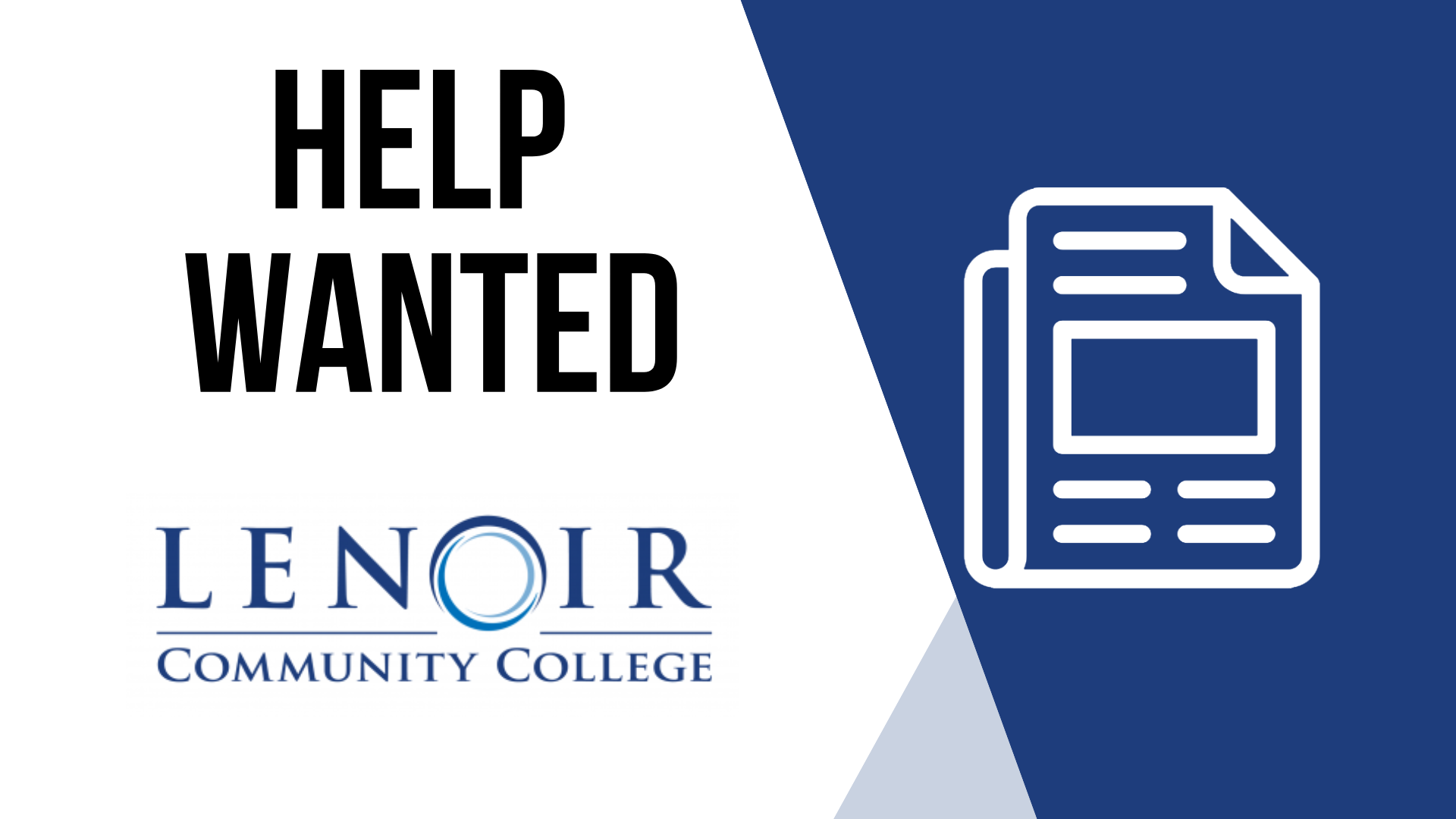 Help wanted: Lenoir Community College - Adjunct Aviation Management and ...