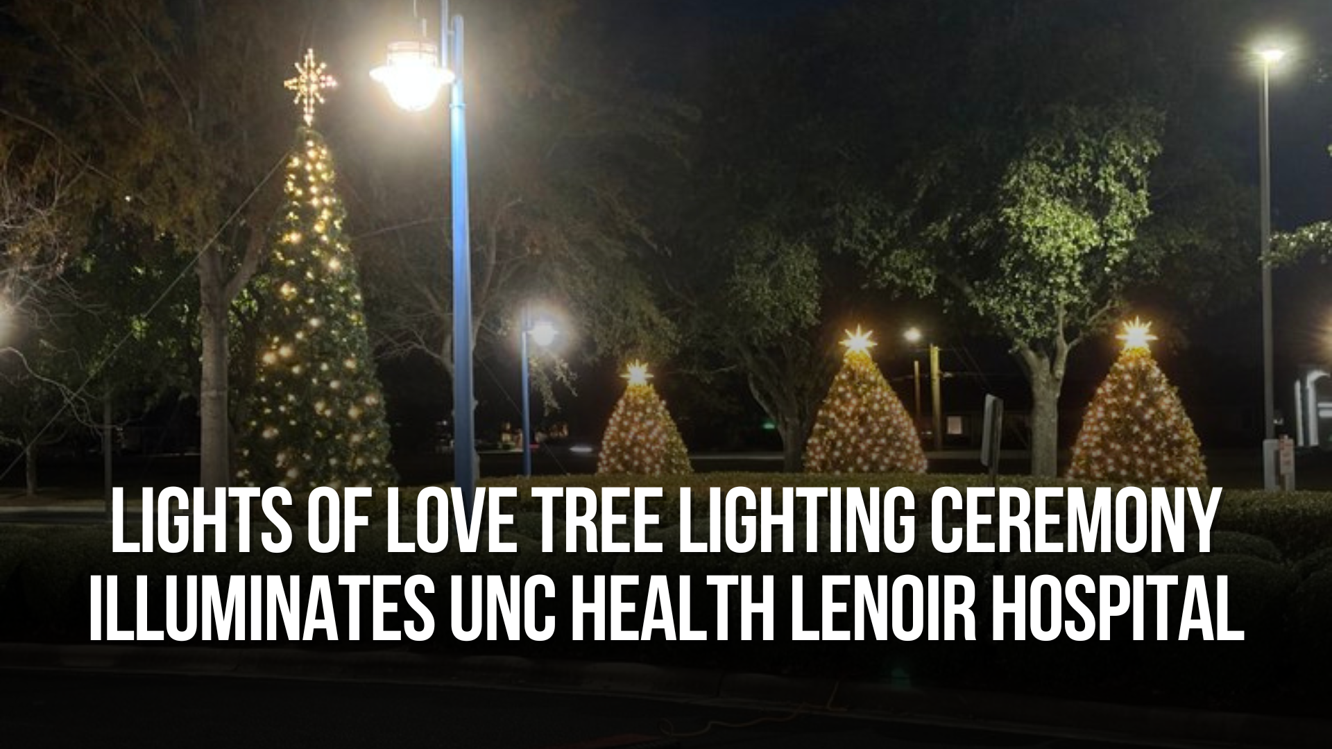 Lights of Love Tree Lighting ceremony illuminates UNC Health Lenoir ...