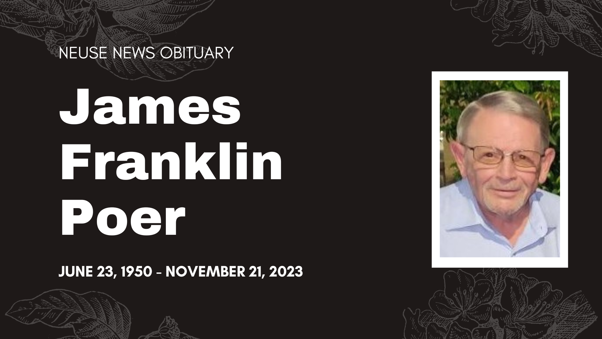 Obituary: James Franklin Poer — Neuse News
