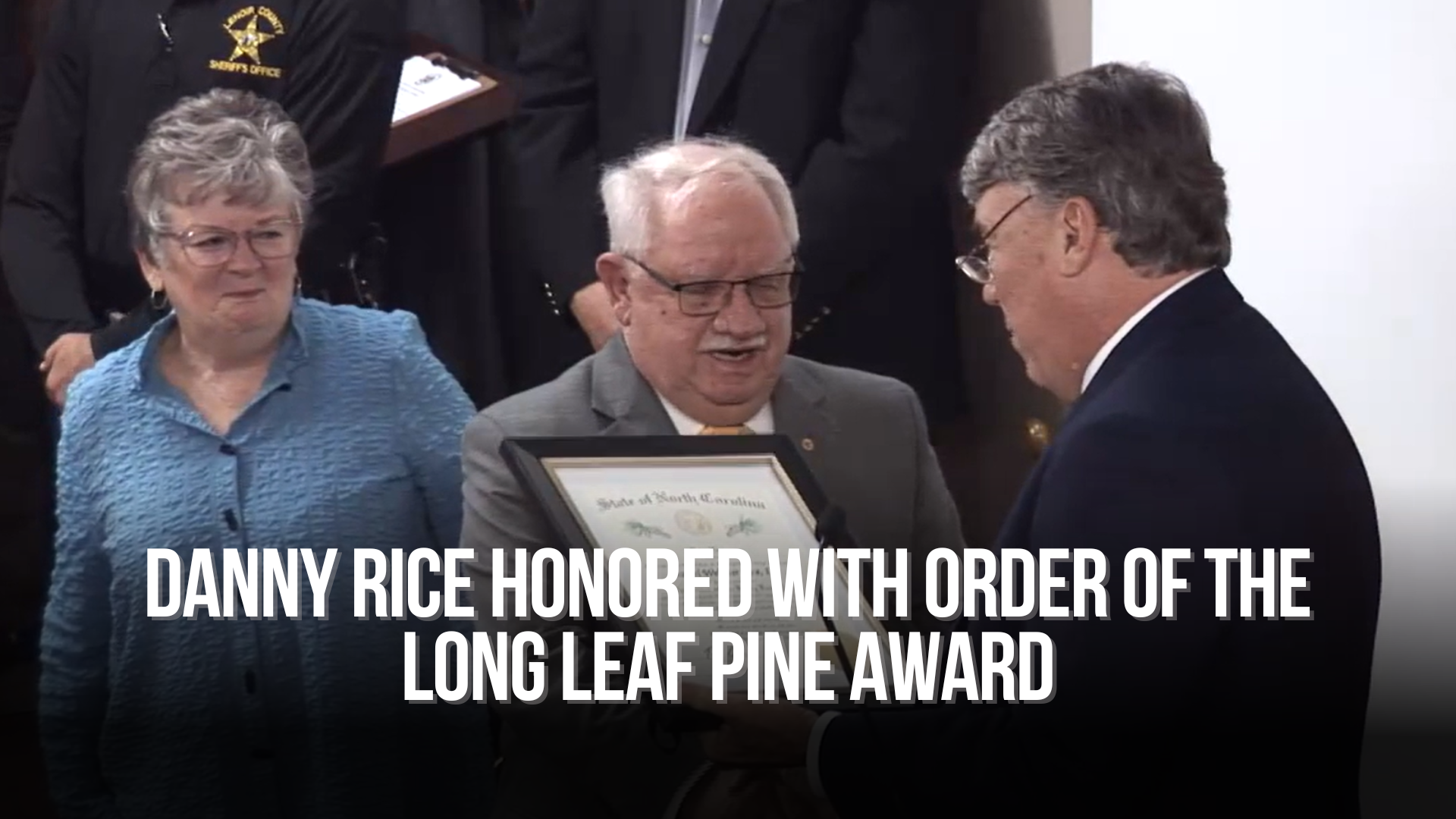 Danny Rice honored with Order of the Long Leaf Pine Award — Neuse News