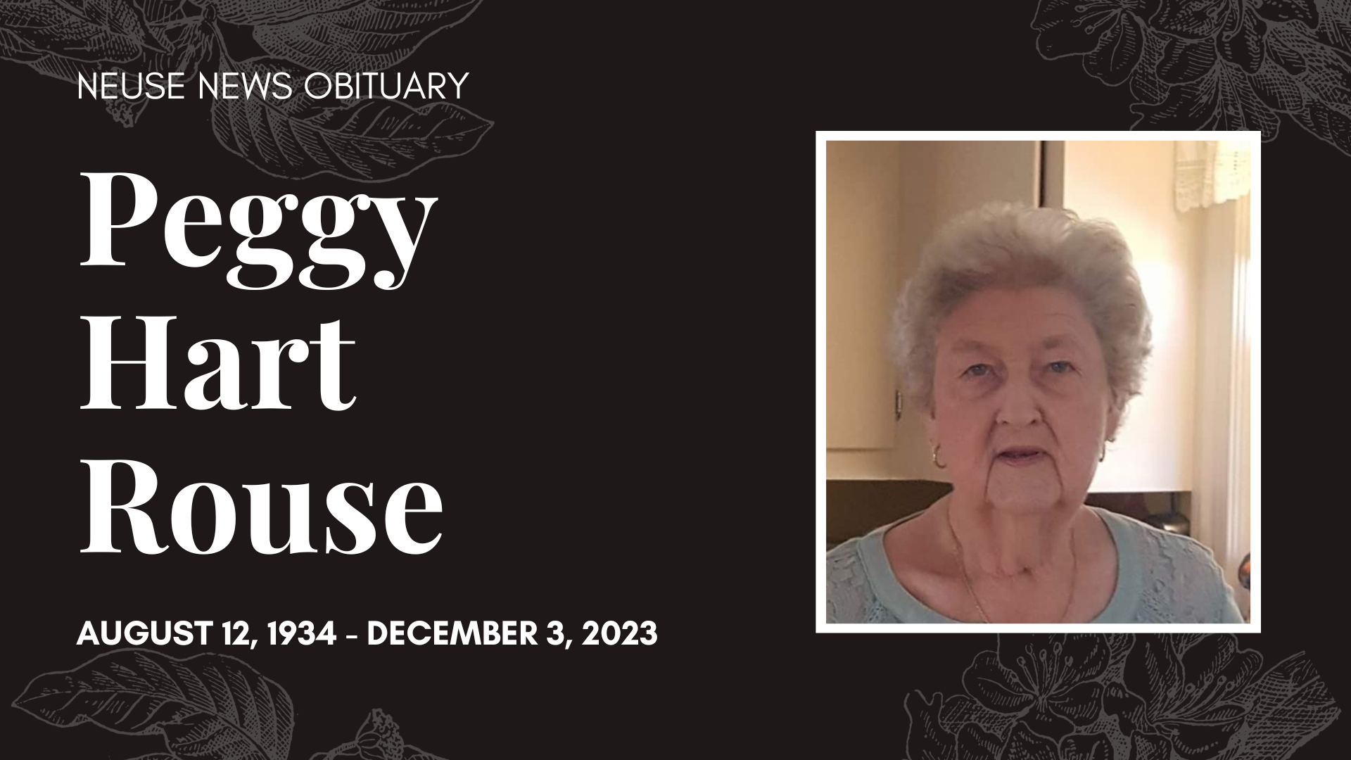 Obituary: Peggy Hart Rouse — Neuse News