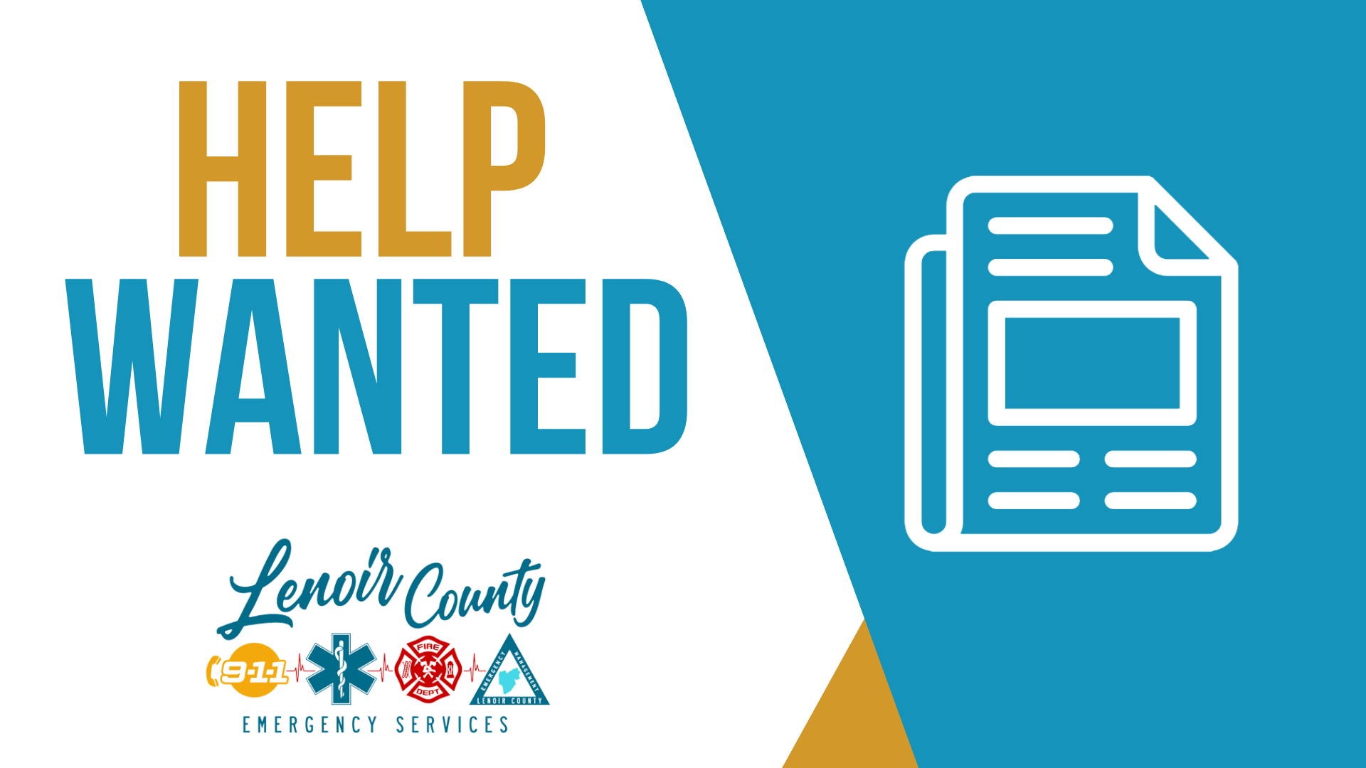 Help wanted: Lenoir County Emergency Services - EMS Battalion Chief ...