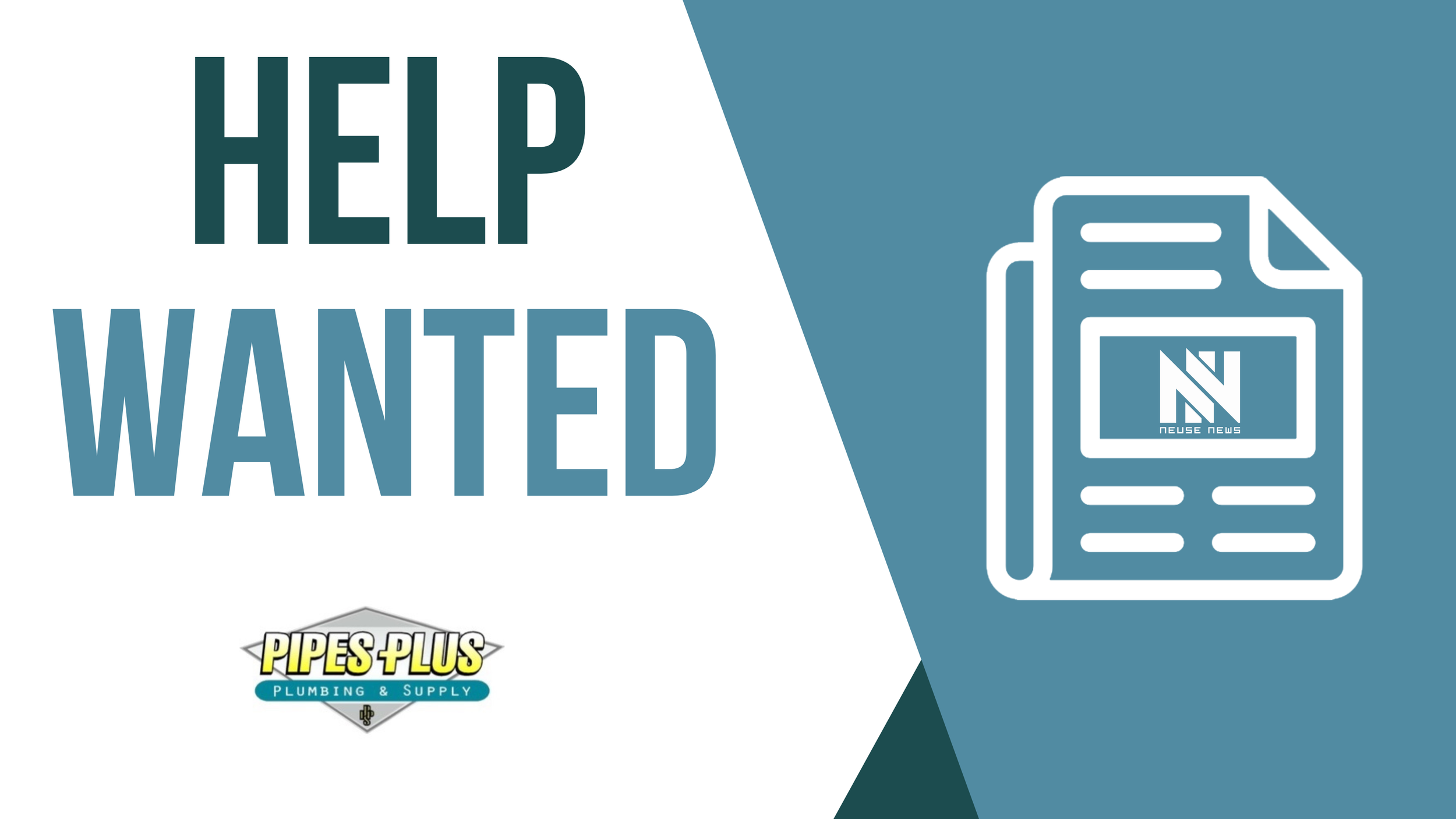 Help wanted: Pipes Plus Plumbing Supply - Plumber & a Plumbers Helper ...