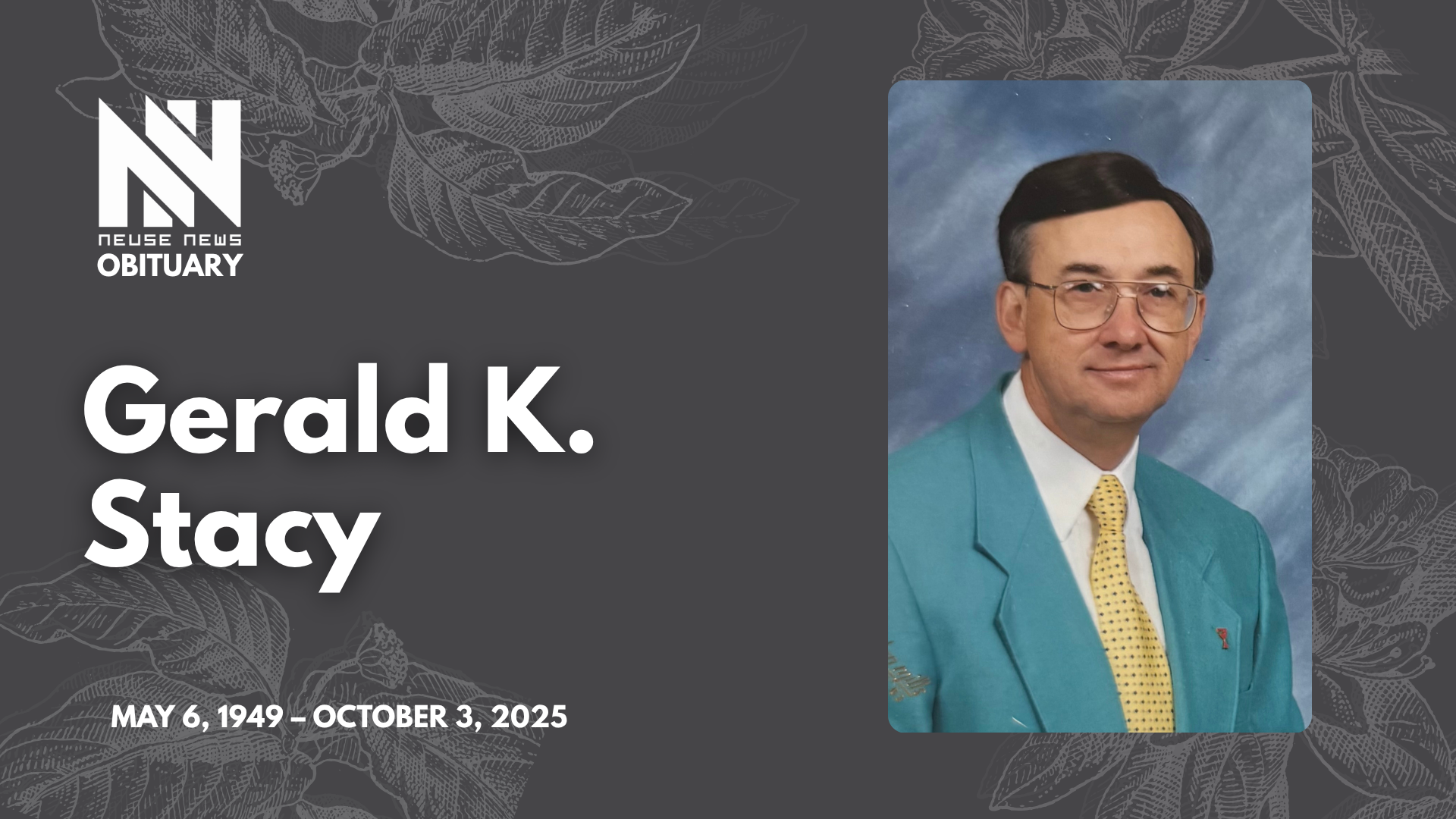 Obituary: Rev. Gerald K. Stacy — Neuse News