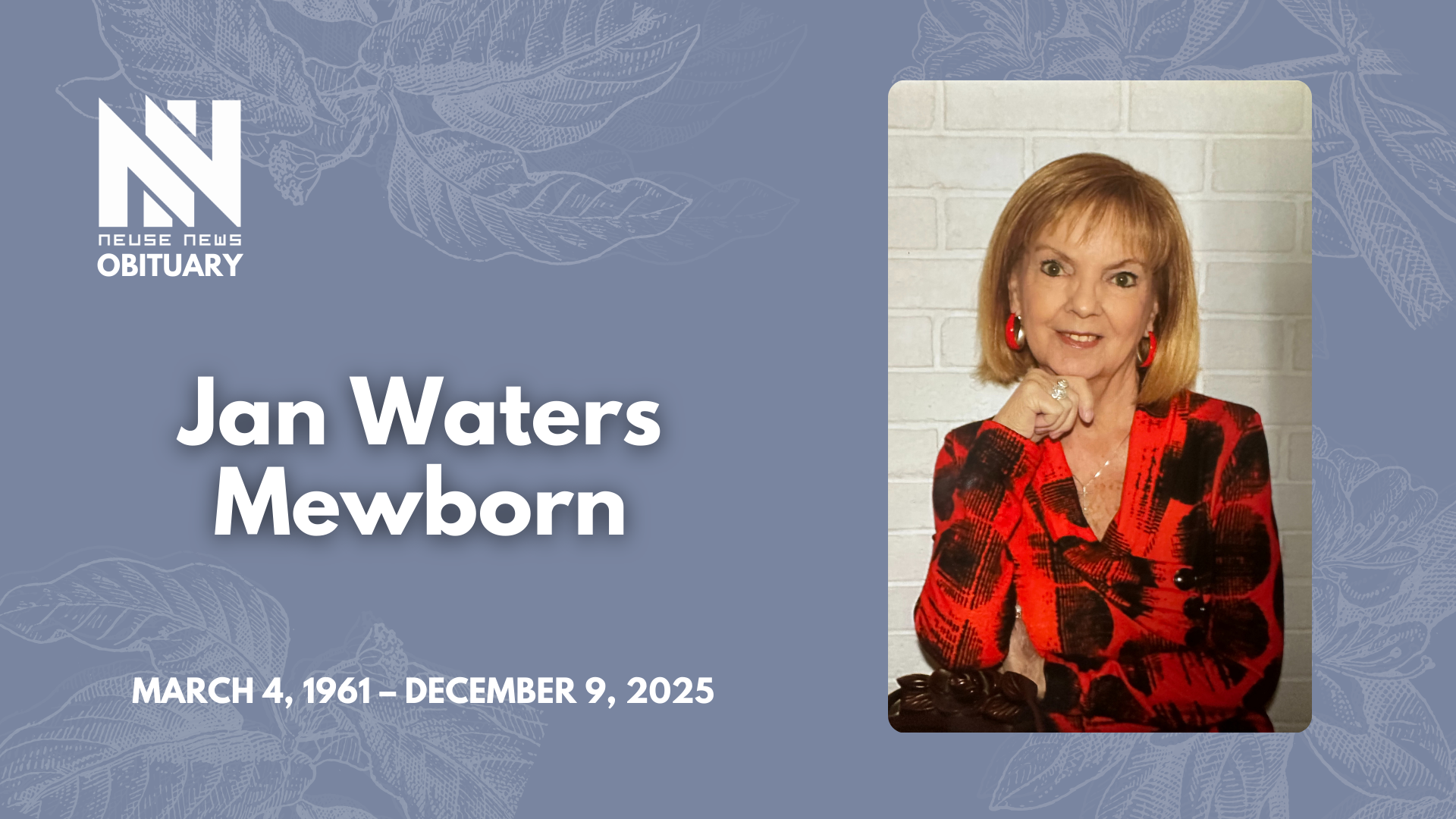 Obituary: Jan Waters Mewborn — Neuse News