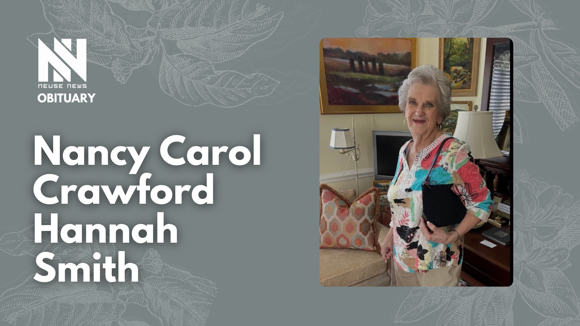 Obituary: Nancy Carol Crawford Hannah Smith — Neuse News