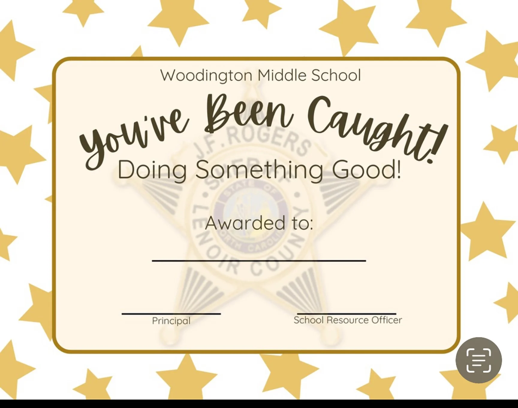 LCSO announces new program "You've Been Caught Doing Good" — Neuse News