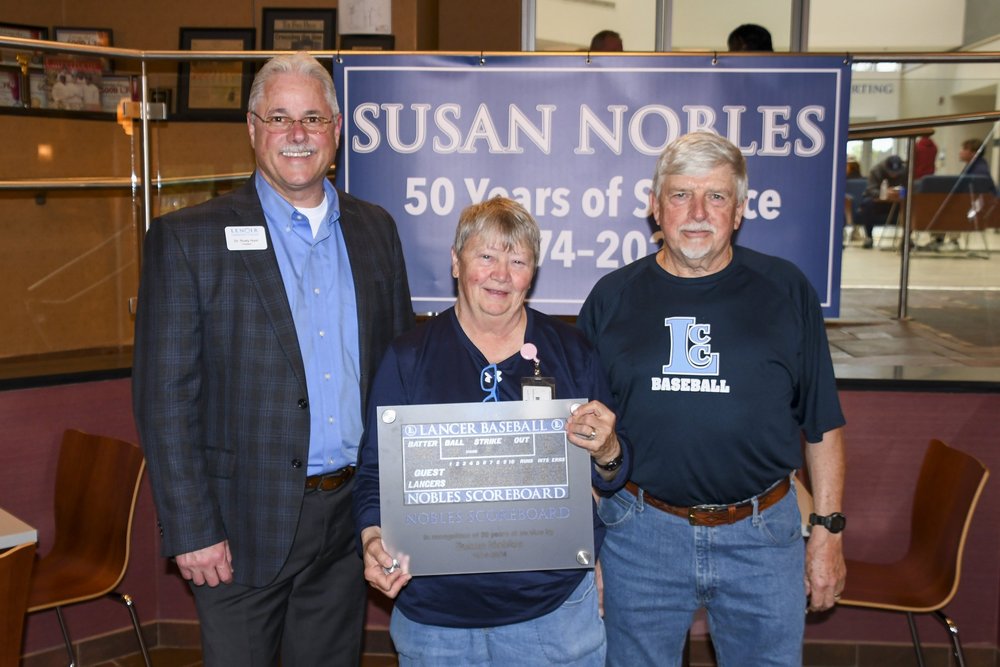 Nobles Celebrates 50 Years at LCC - Nobles Scoreboard on Lancer Field ...