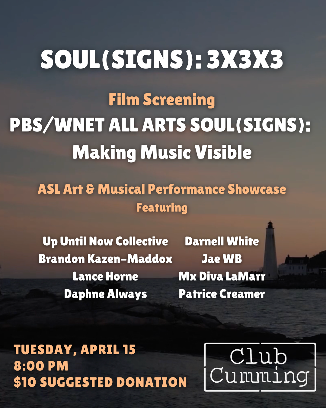 SOUL (SIGNS): 3X3X3 — Club Cumming