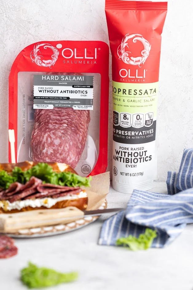 Salami and Cream Cheese Sandwich Recipe — Olli Salumeria