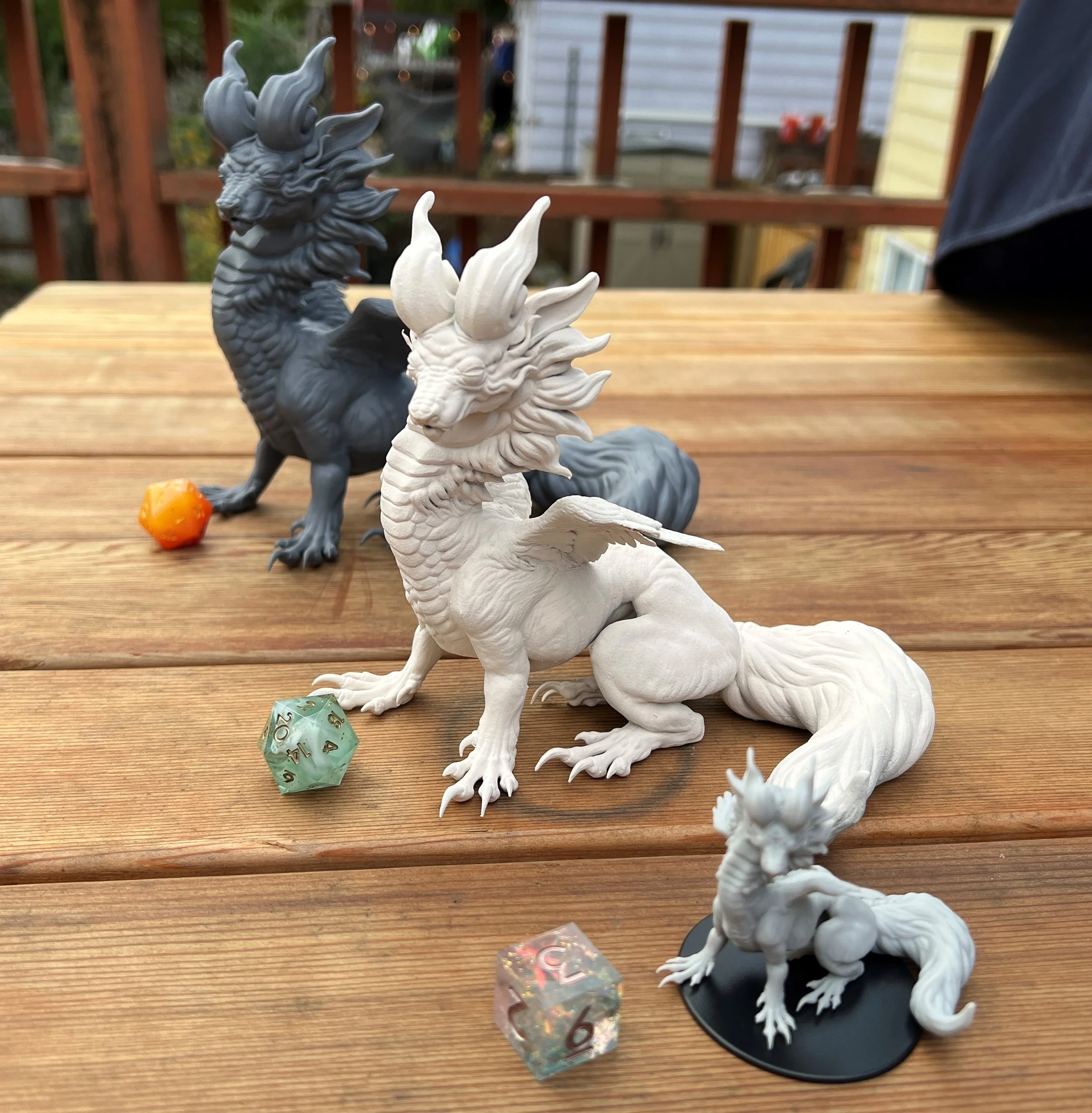 Fox Dragon Resin Prints — The Art of Audre 'Charamath' Schutte