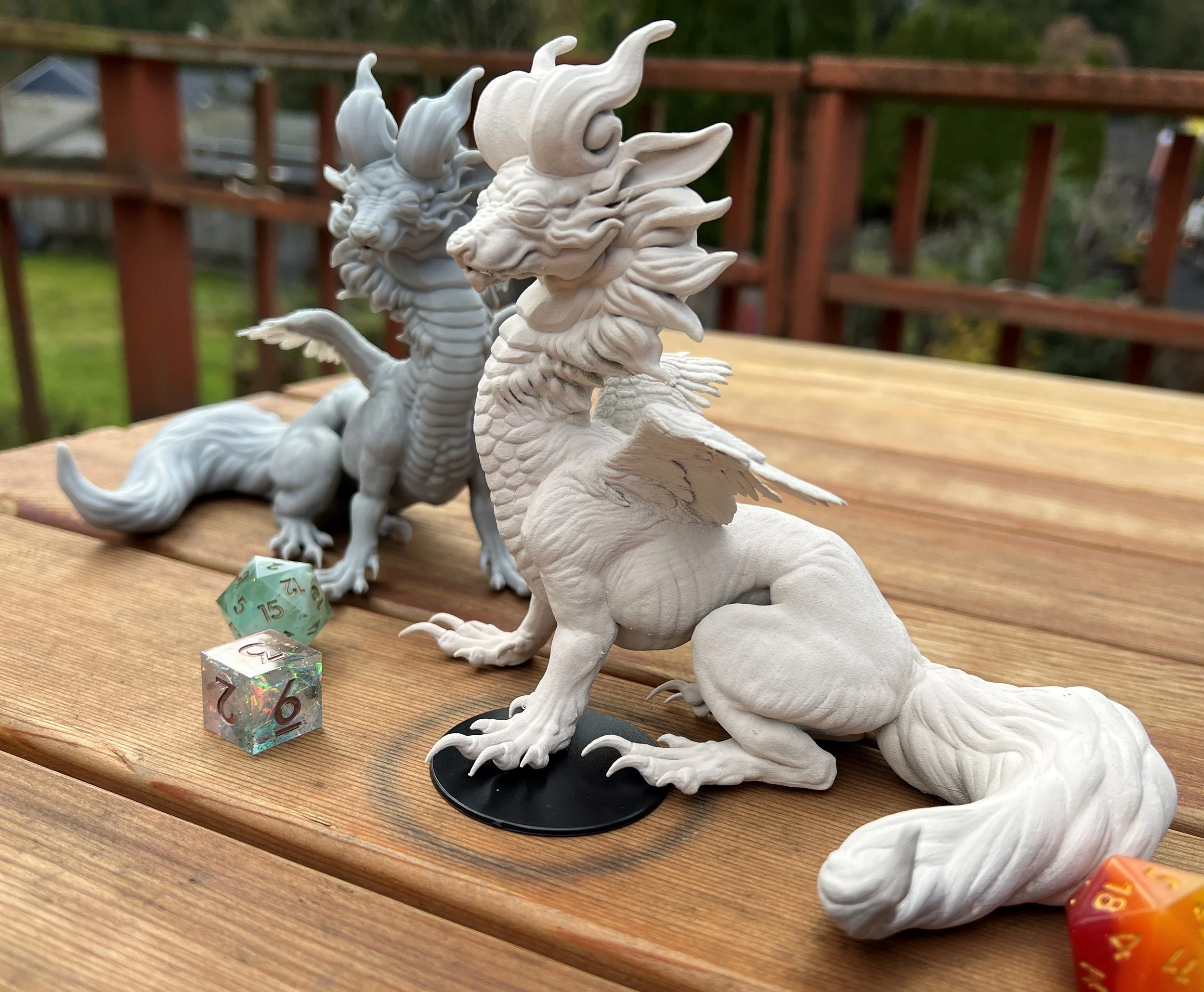 Fox Dragon Resin Prints — The Art of Audre 'Charamath' Schutte