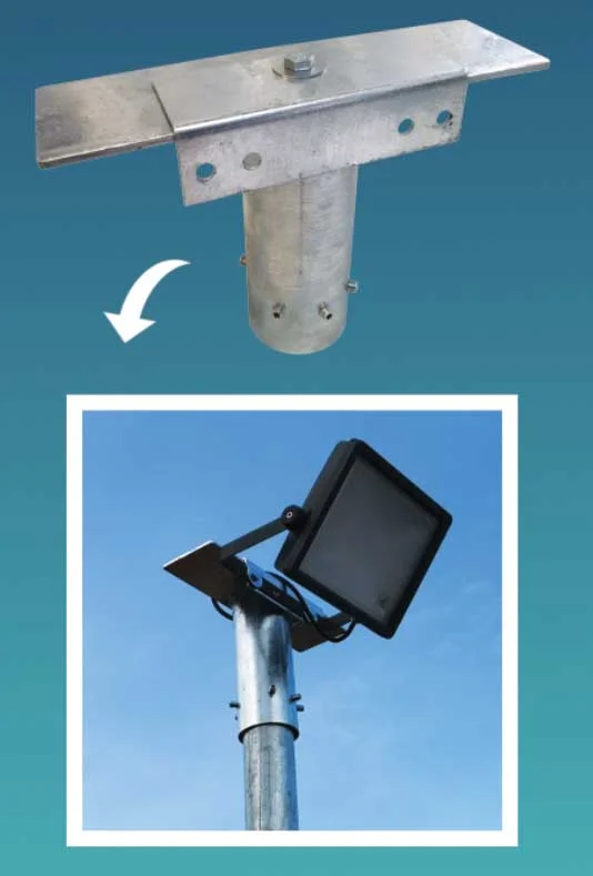Horizontal to Vertical Floodlight Bracket — Luma Fixings