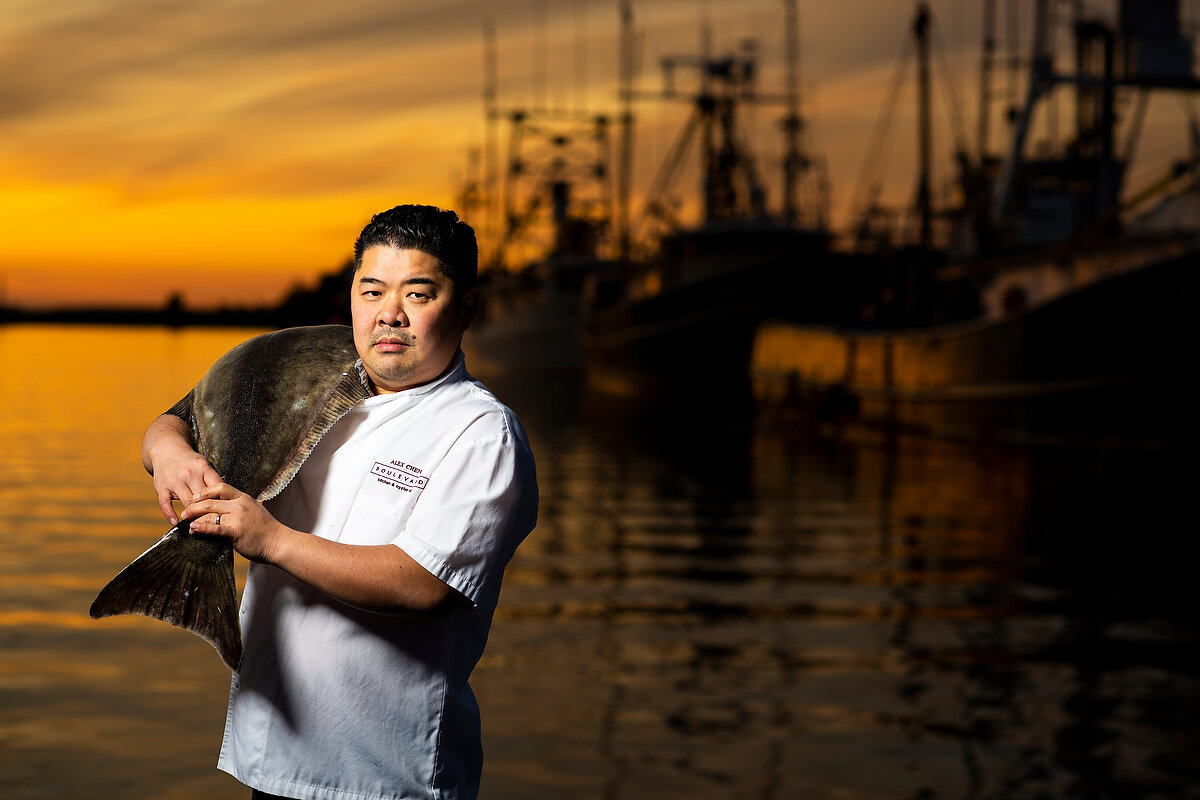 Portrait of Canadian Iron Chef winner Alex Chen — Photographer Jimmy Jeong