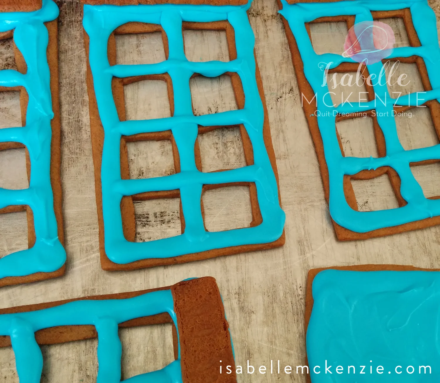 Tutorial: DIY Doctor Who TARDIS Gingerbread House — Isabelle McKenzie