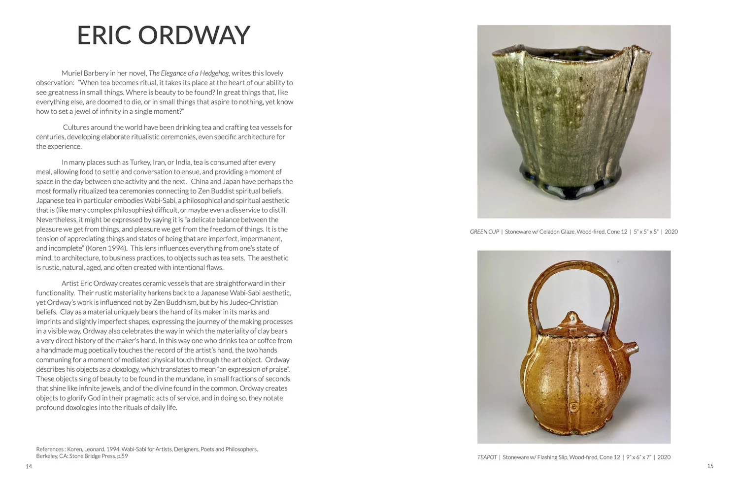 Ritual Exhibition (2021) — Eric Ordway Ceramics LLC