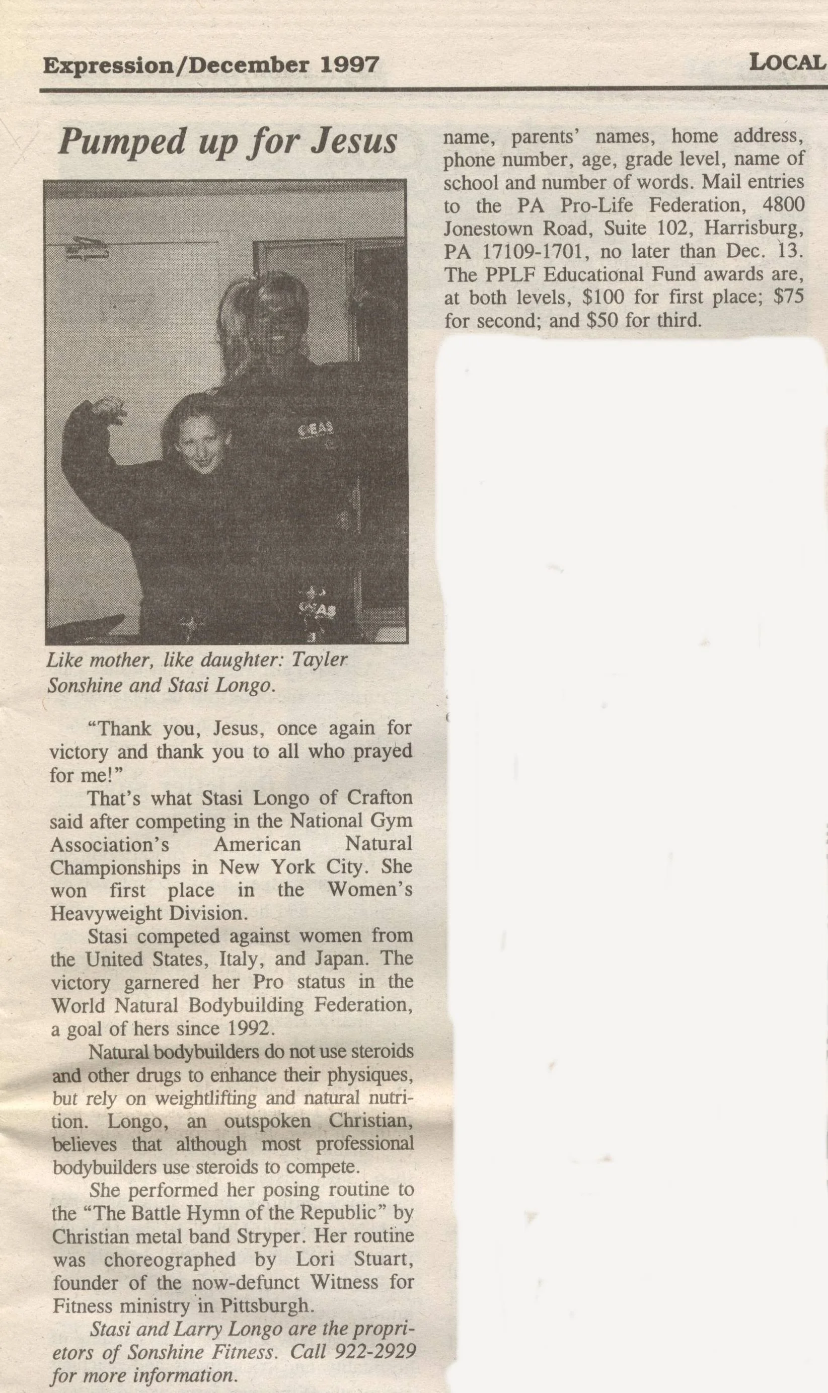 Stasi Longo | Natural Female Bodybuilder | PRO MS Universe