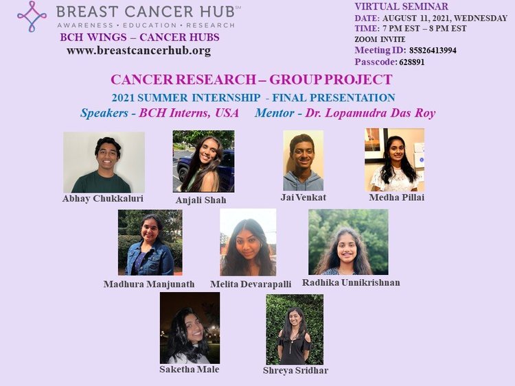 BCH-Summer Internship Program — Breast Cancer Hub