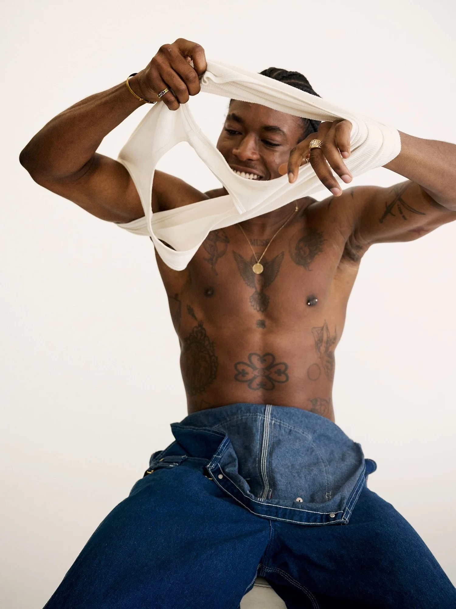 Asap Stomach Tattoo