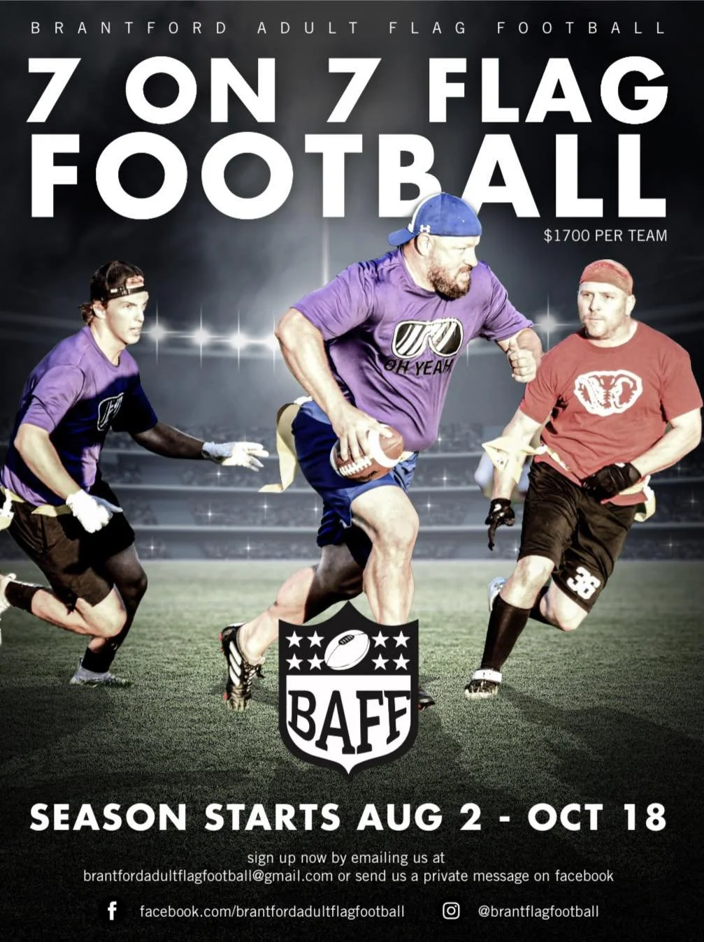 Adult Flag Football Flyer