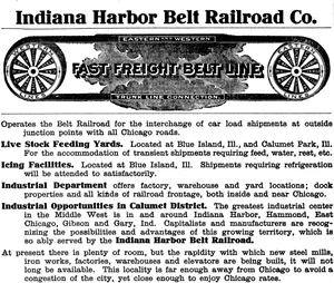 The Indiana Harbor Belt Railroad in 1943 — Whiting-Robertsdale ...