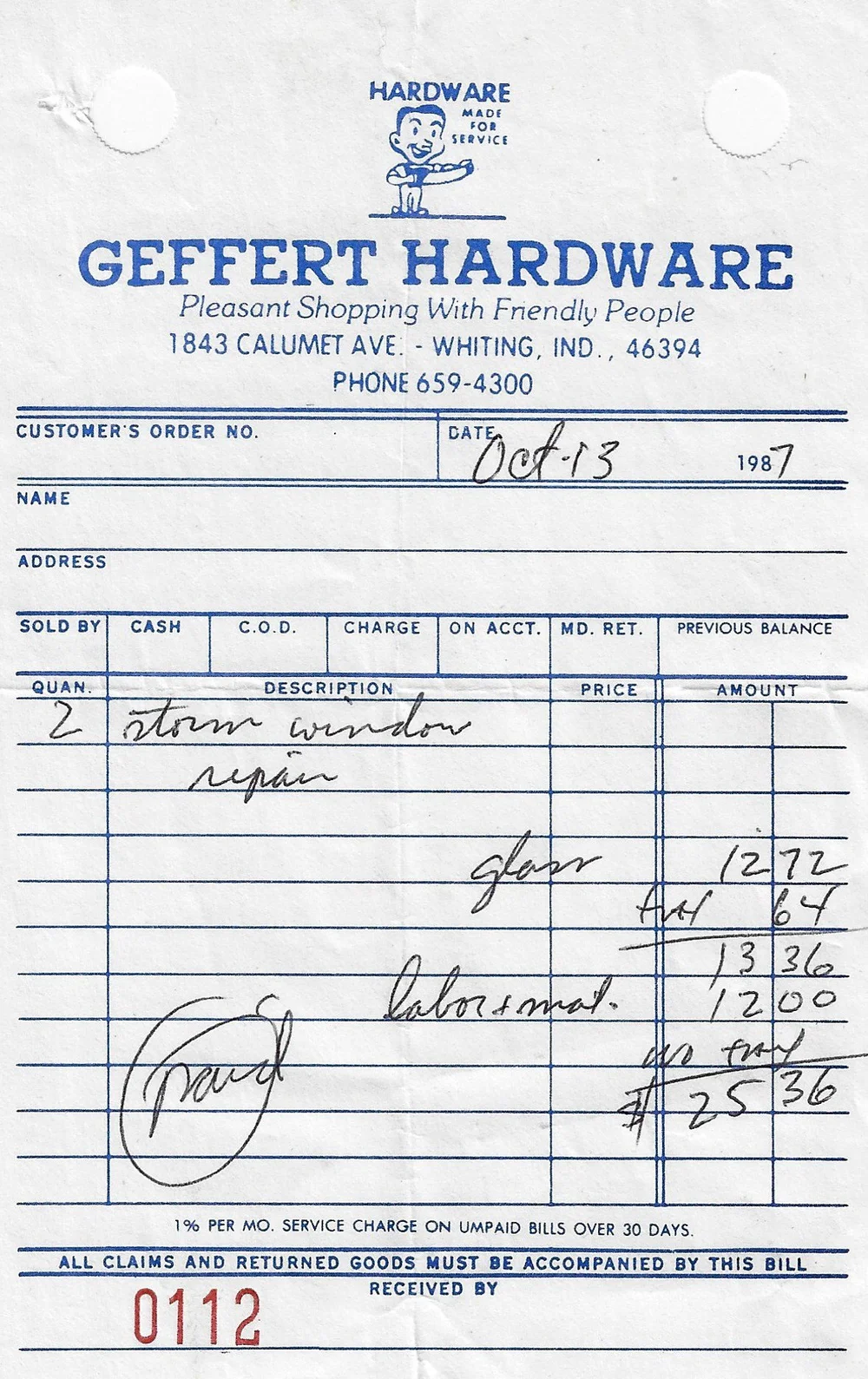 Geffert — Whiting-Robertsdale Historical Society