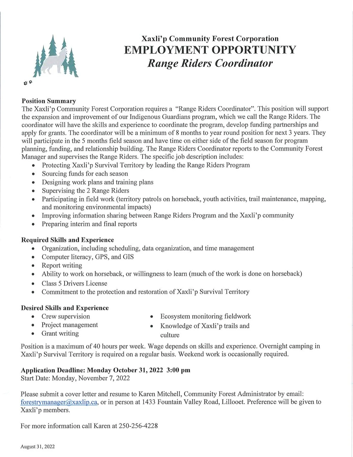 Latest News — Xaxli'p Community Forest