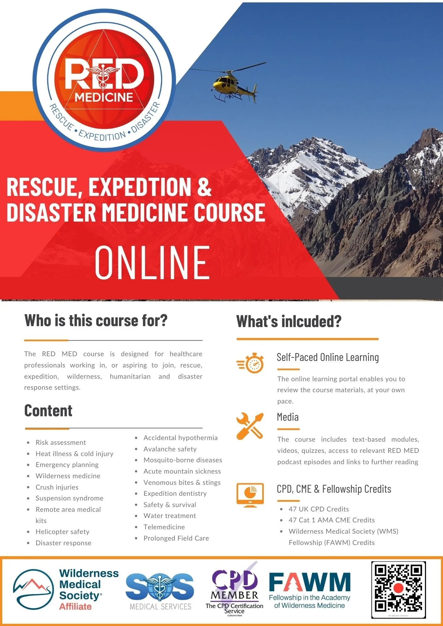 RED MED: ONLINE — Rescue Expedition & Disaster Medicine (RED-MED)