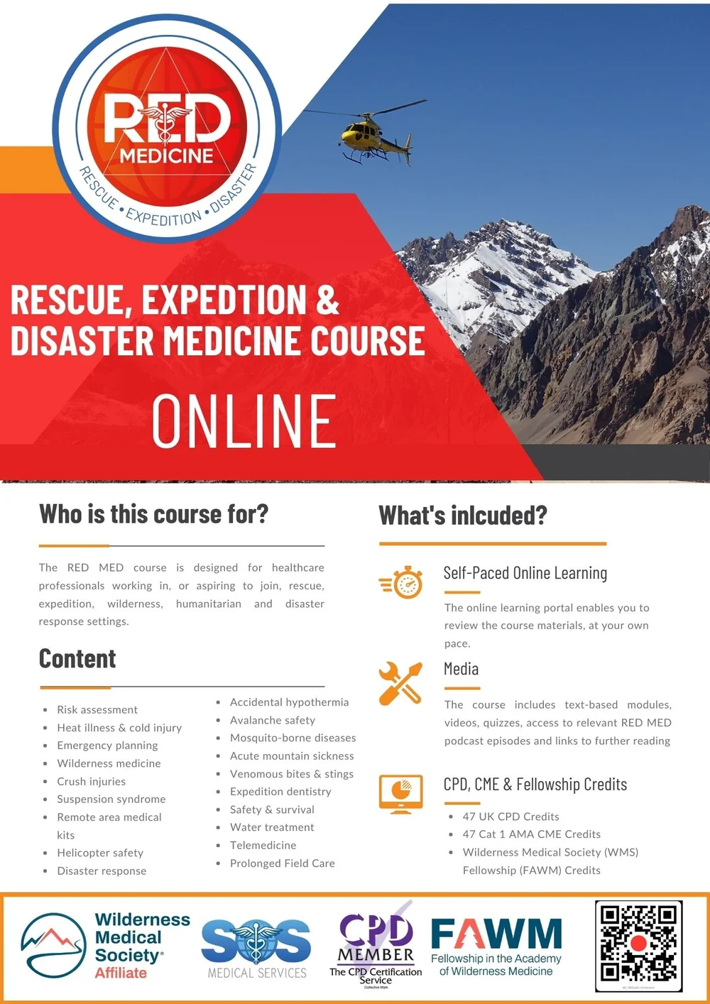 RED MED: ONLINE — Rescue Expedition & Disaster Medicine (RED-MED)