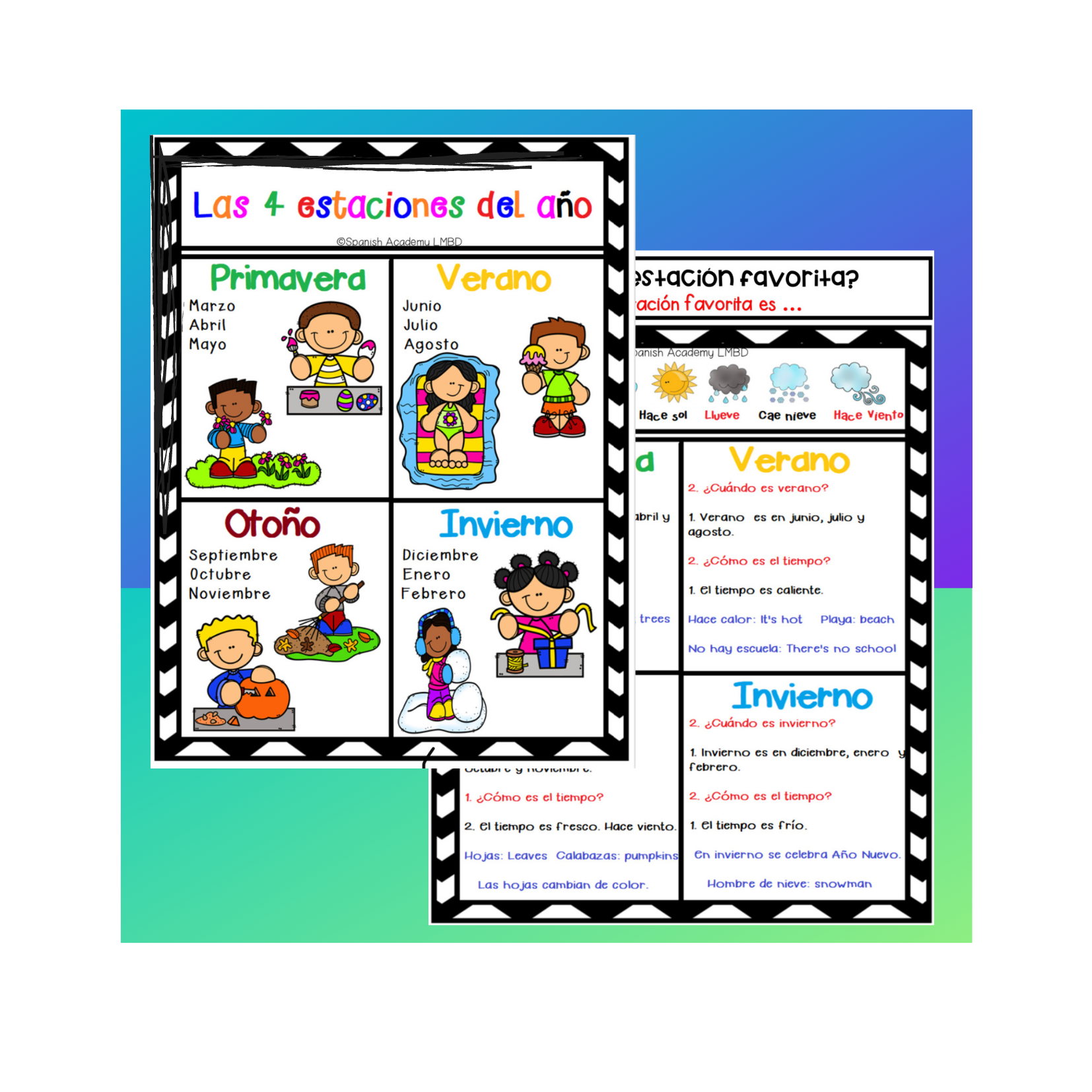 The 4 Seasons - Las 4 Estaciones del Año — Spanish Academy LMBD