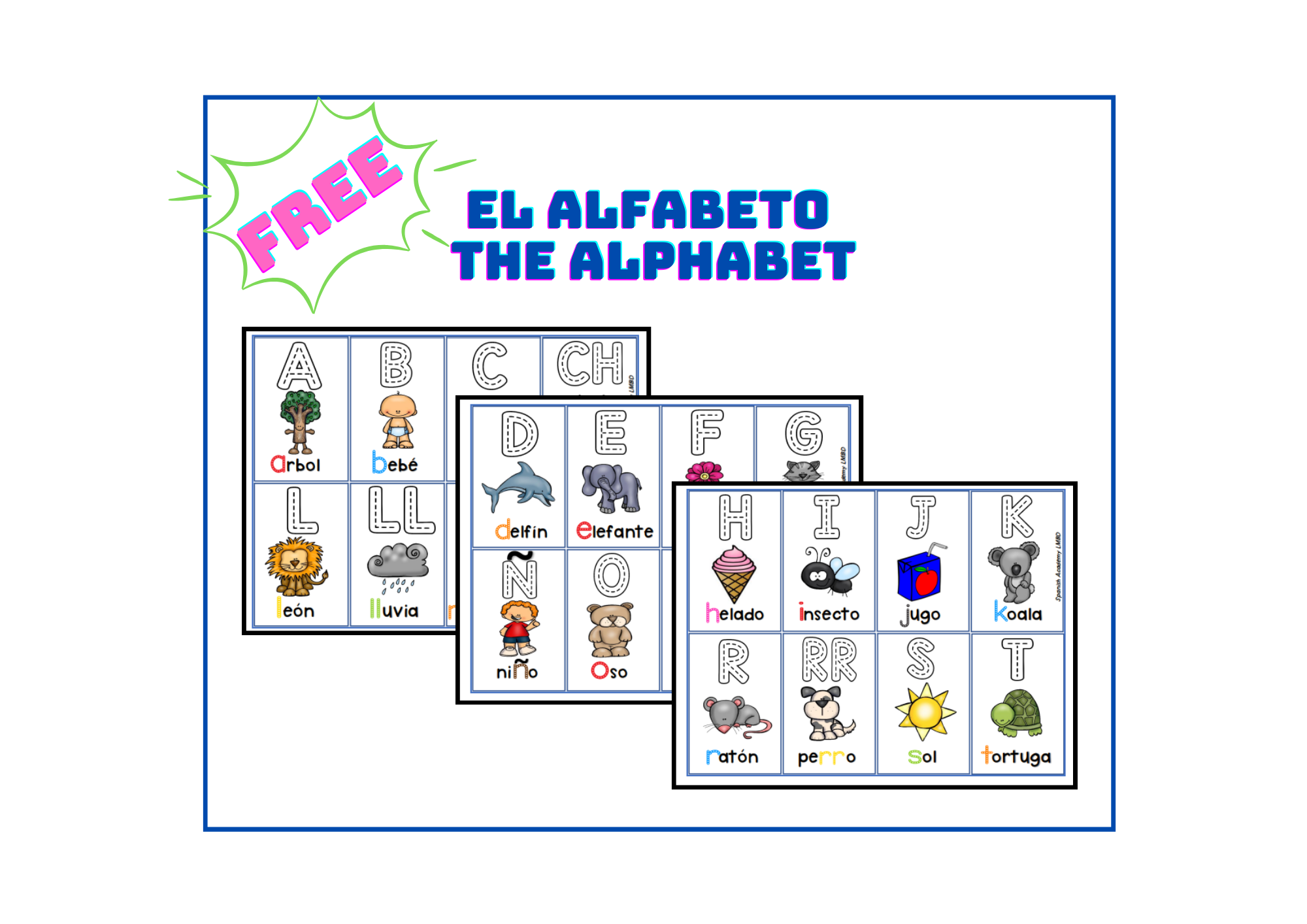 The Alphabet- El Alfabeto (Word Wall) — Spanish Academy LMBD
