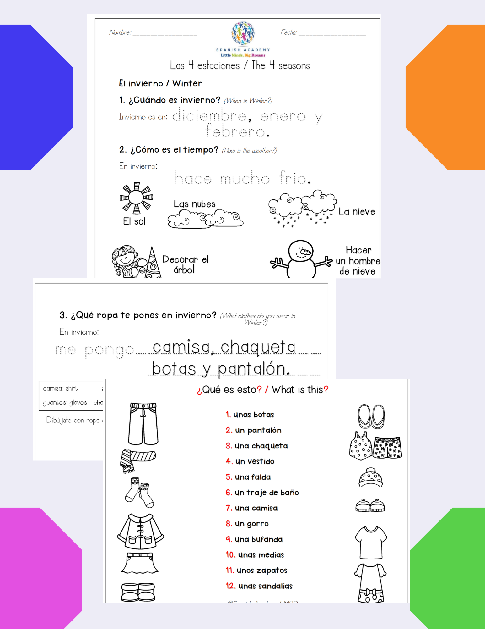 Printables — Spanish Academy LMBD