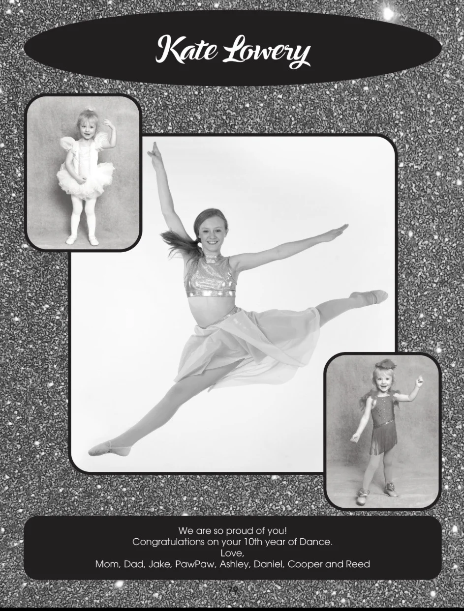 Program Book Ads — Miss Kelley’s School of Dance