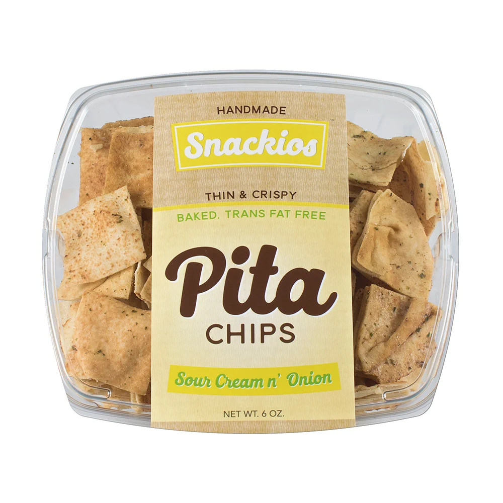 Snackios - 100% Baked, Thin & Crispy, Handmade Pita Chips