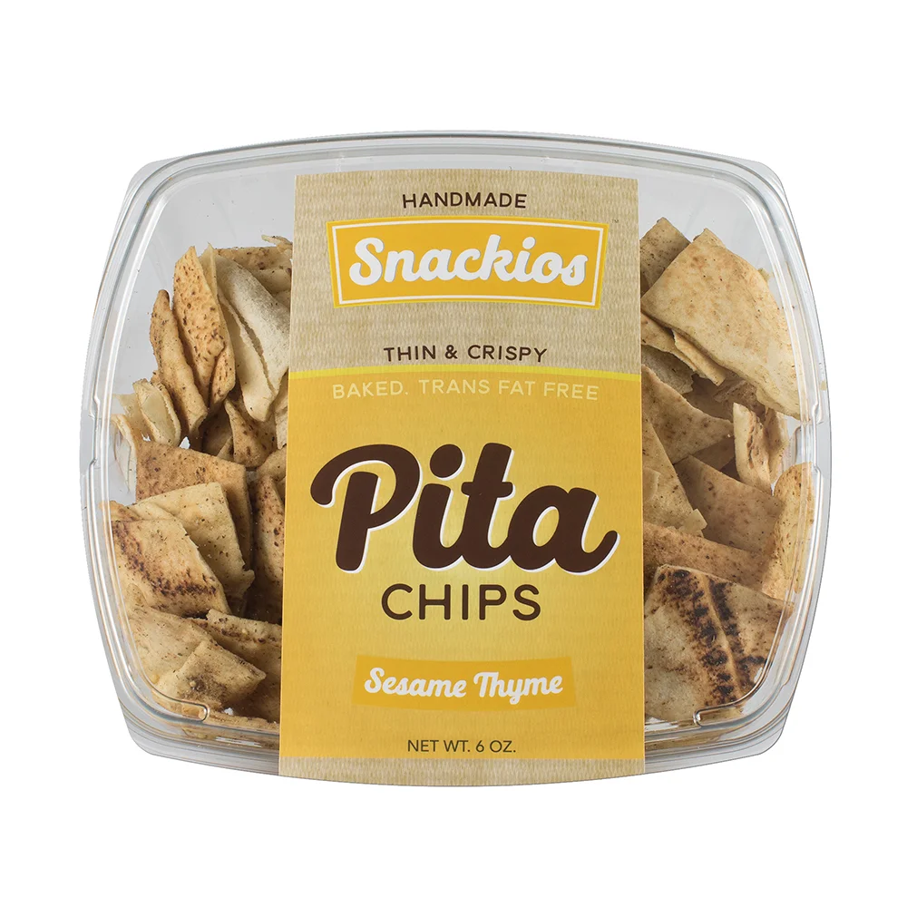 Snackios - 100% Baked, Thin & Crispy, Handmade Pita Chips