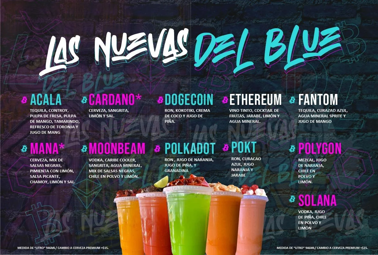 Menú Bebidas — Blue 11:11