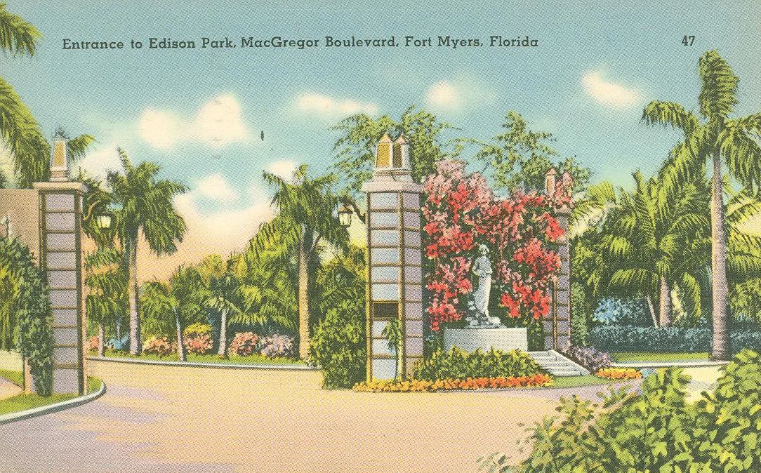 Postcards from the Past — Edison Park Fort Myers FL