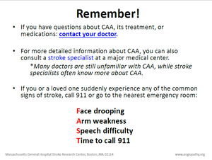 What is CAA? — Cerebral Amyloid Angiopathy