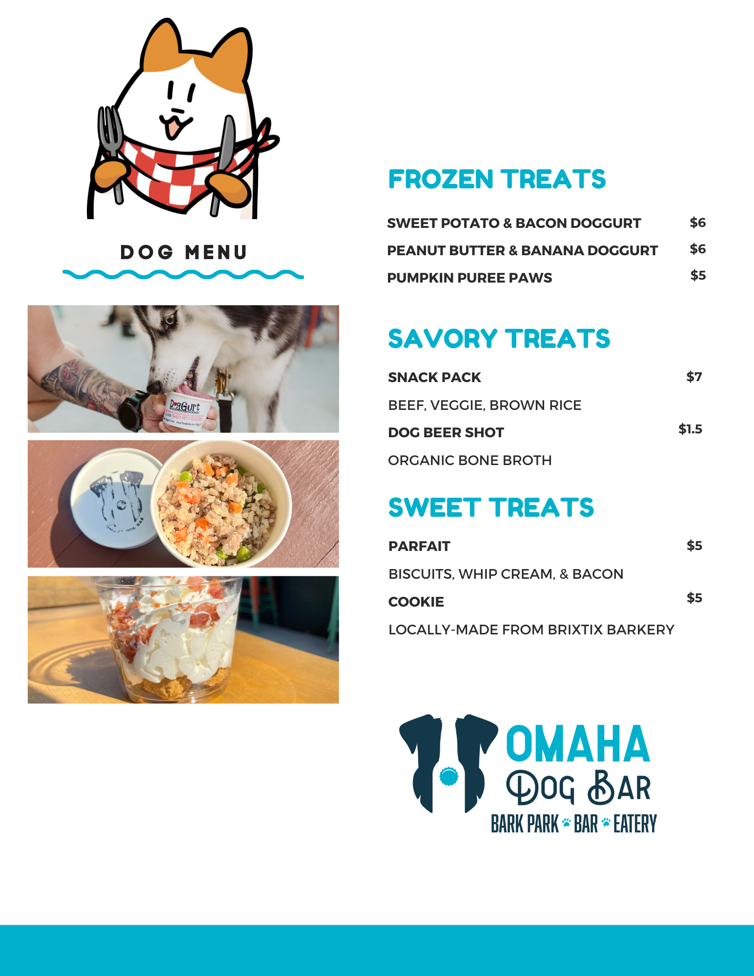 Menu | Omaha Dog Bar
